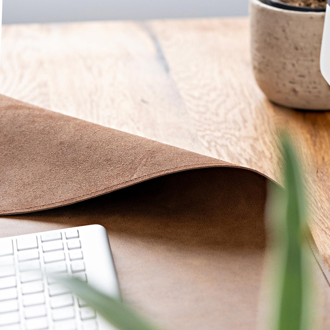 Leder Schreibtischunterlage | Hochwertige Handarbeit | Rohleder AT