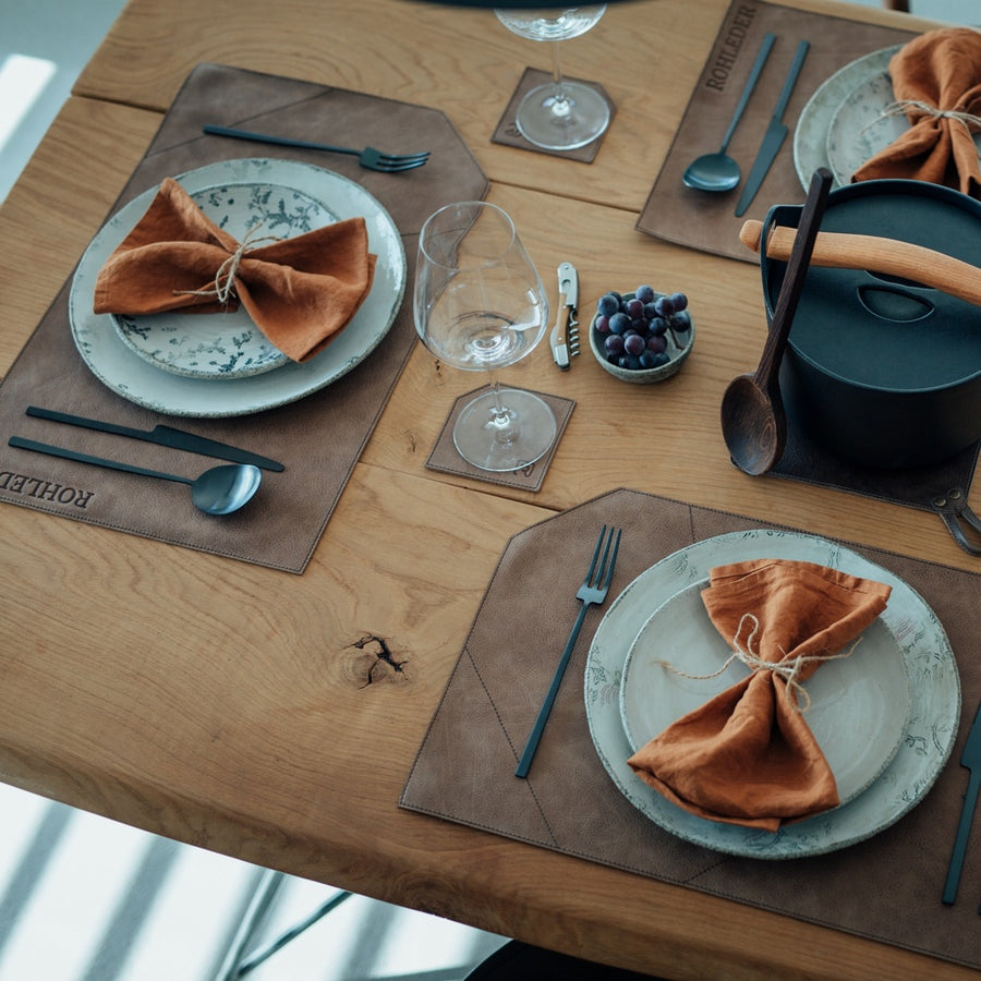 Erstaunlich Tischset Leder Depot Bild